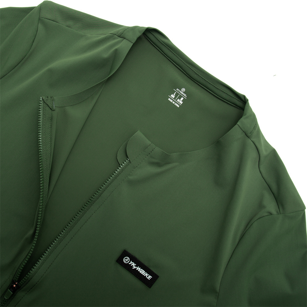 YKYWBIKE Men Cycling Jersey Summer Short Sleeve MTB Bike Shirts YKK Zipper UPF 50+ Asian Size ...