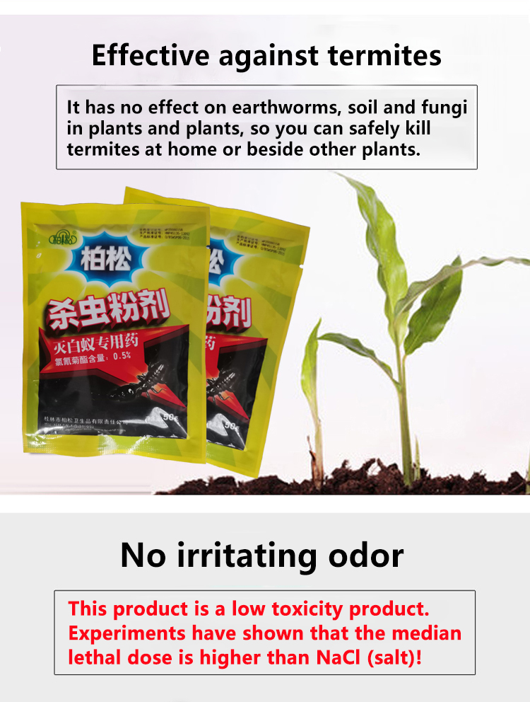 One infected whole nest died termite powder killer 50g anay pest ...