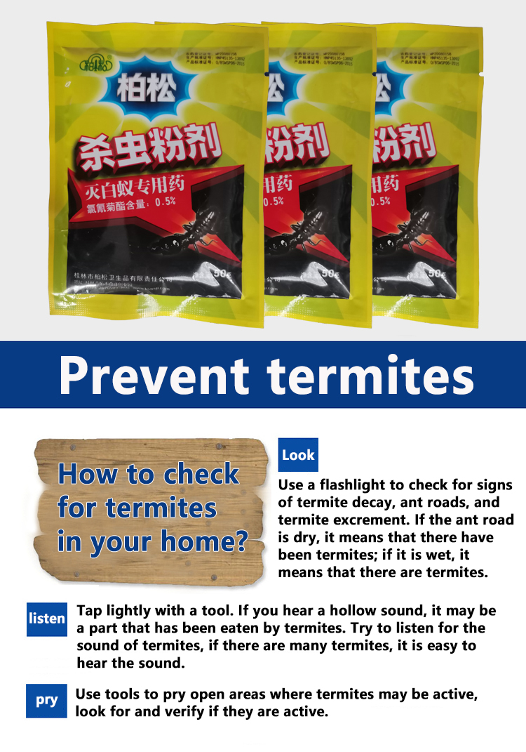 One infected whole nest died termite powder killer 50g anay pest ...