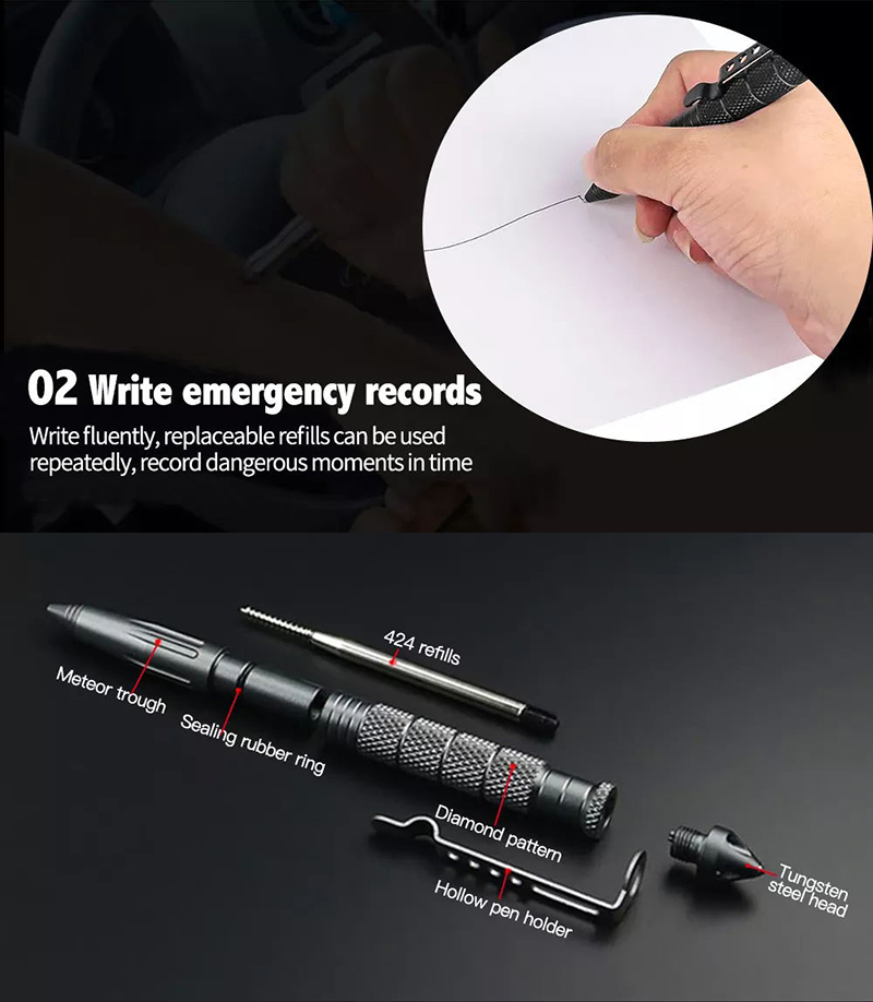 KIPRUN Tactical Pen, Professional Self Defense Pen, Emergency Glass ...