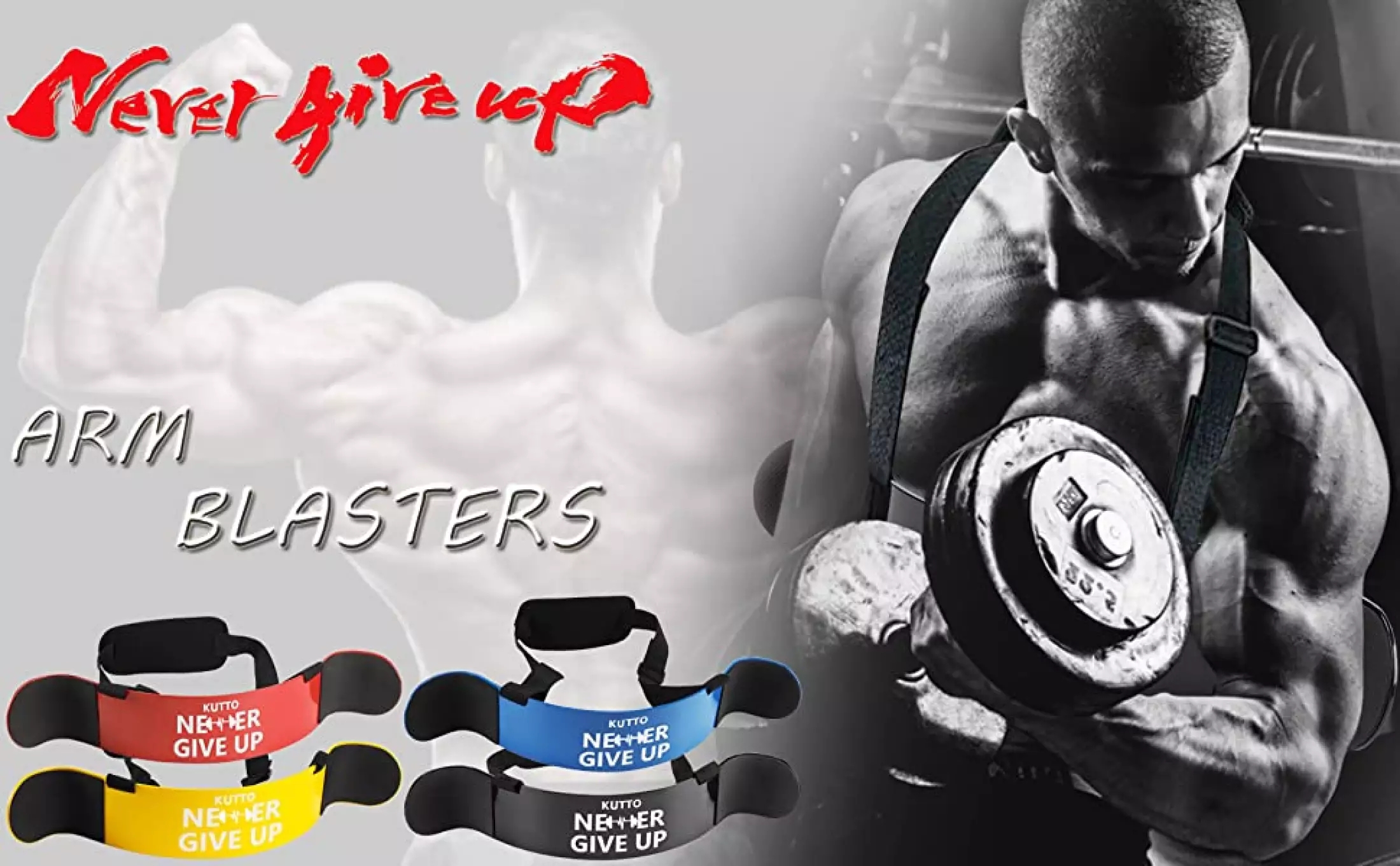 Bicep Isolator Arm Blaster Bombe Biceps Fitness Equipment Training ...