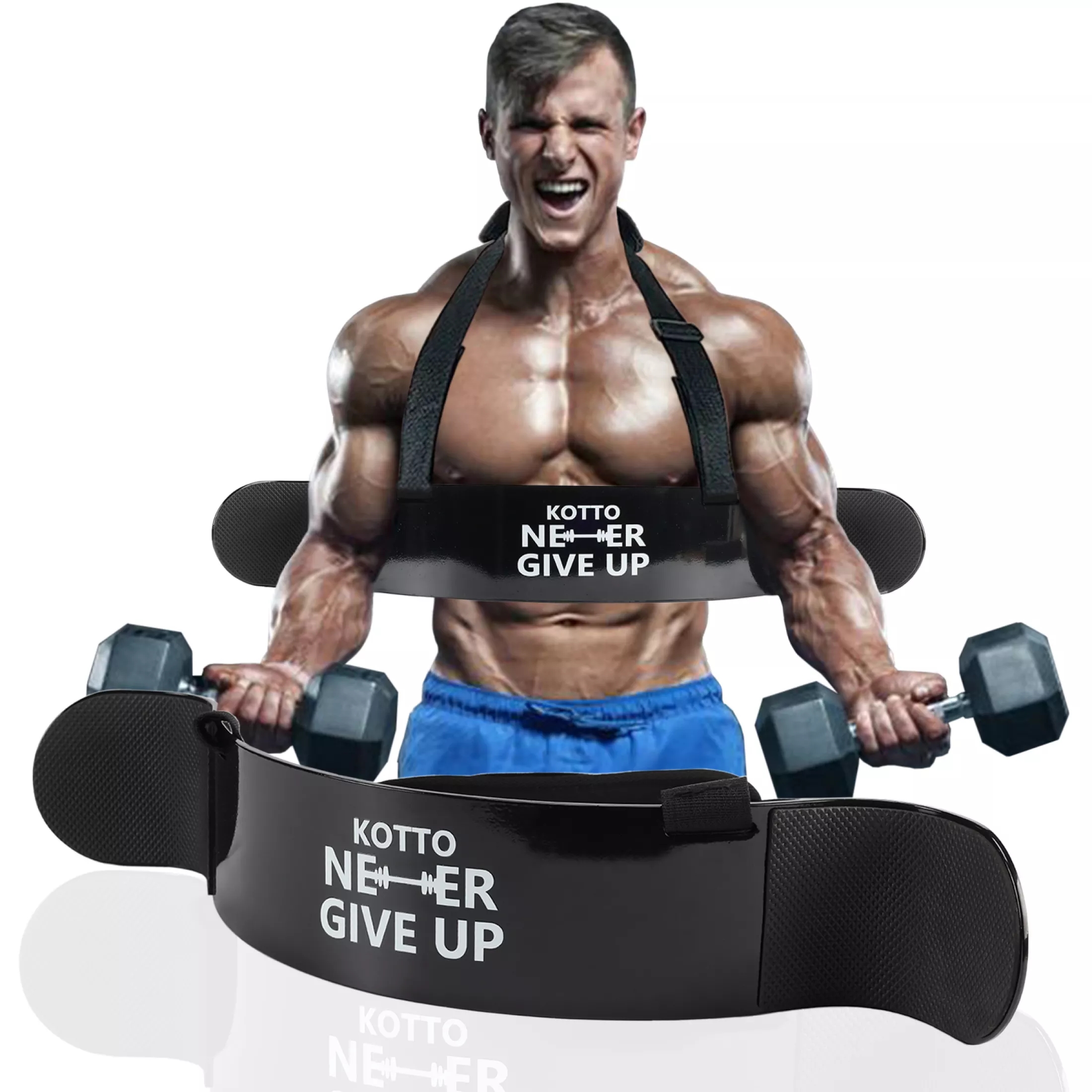 Bicep Isolator Arm Blaster Bombe Biceps Fitness Equipment Training ...