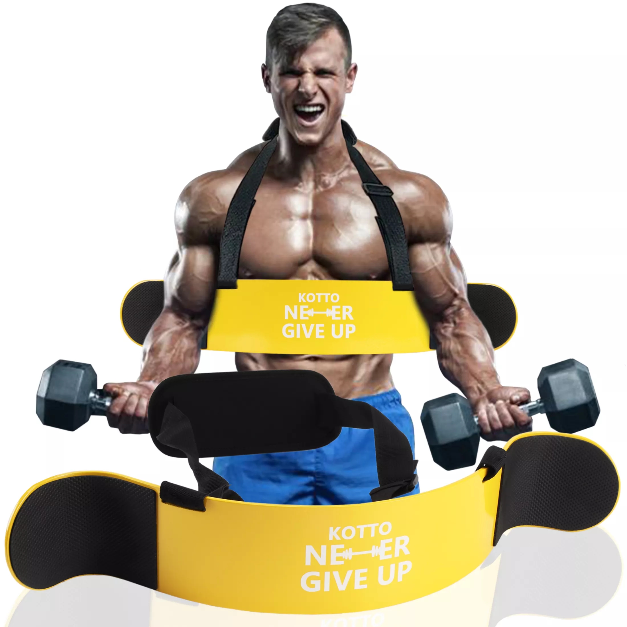 Bicep Isolator Arm Blaster Bombe Biceps Fitness Equipment Training ...