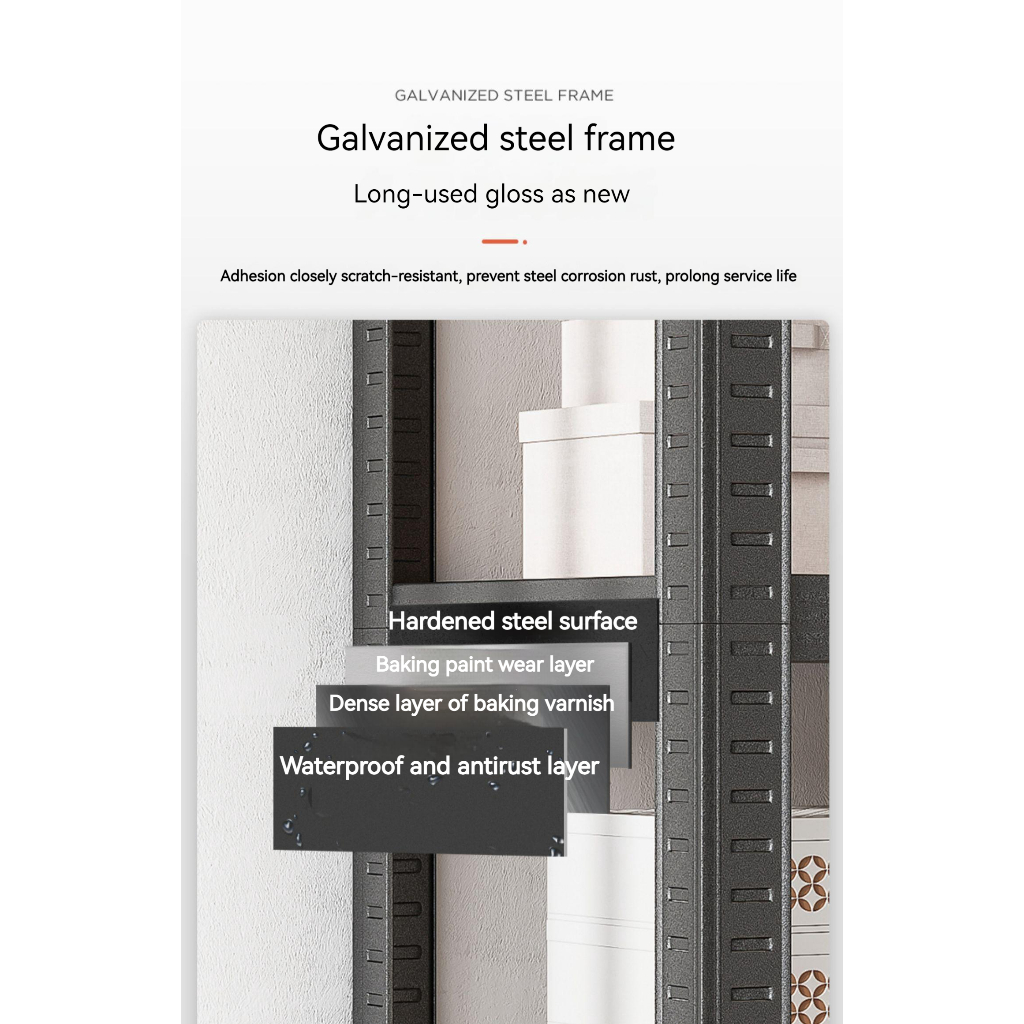 3 Layers 4 Layers 5 Layers Steel Shelf Layer Shelving Storage Shelf ...