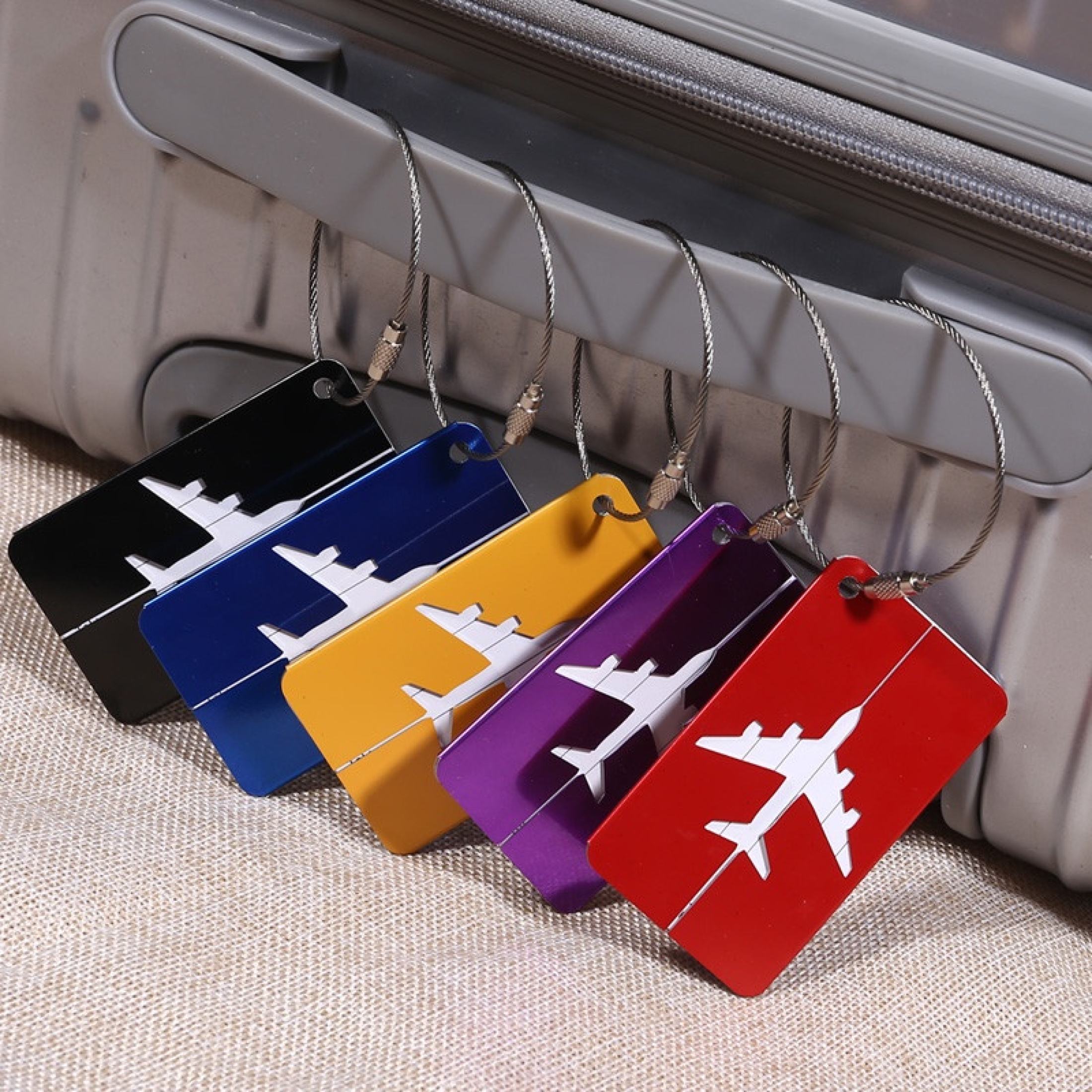1pc Aluminum Alloy Waterproof Luggage Tag Travel Suitcase Bag Name ...
