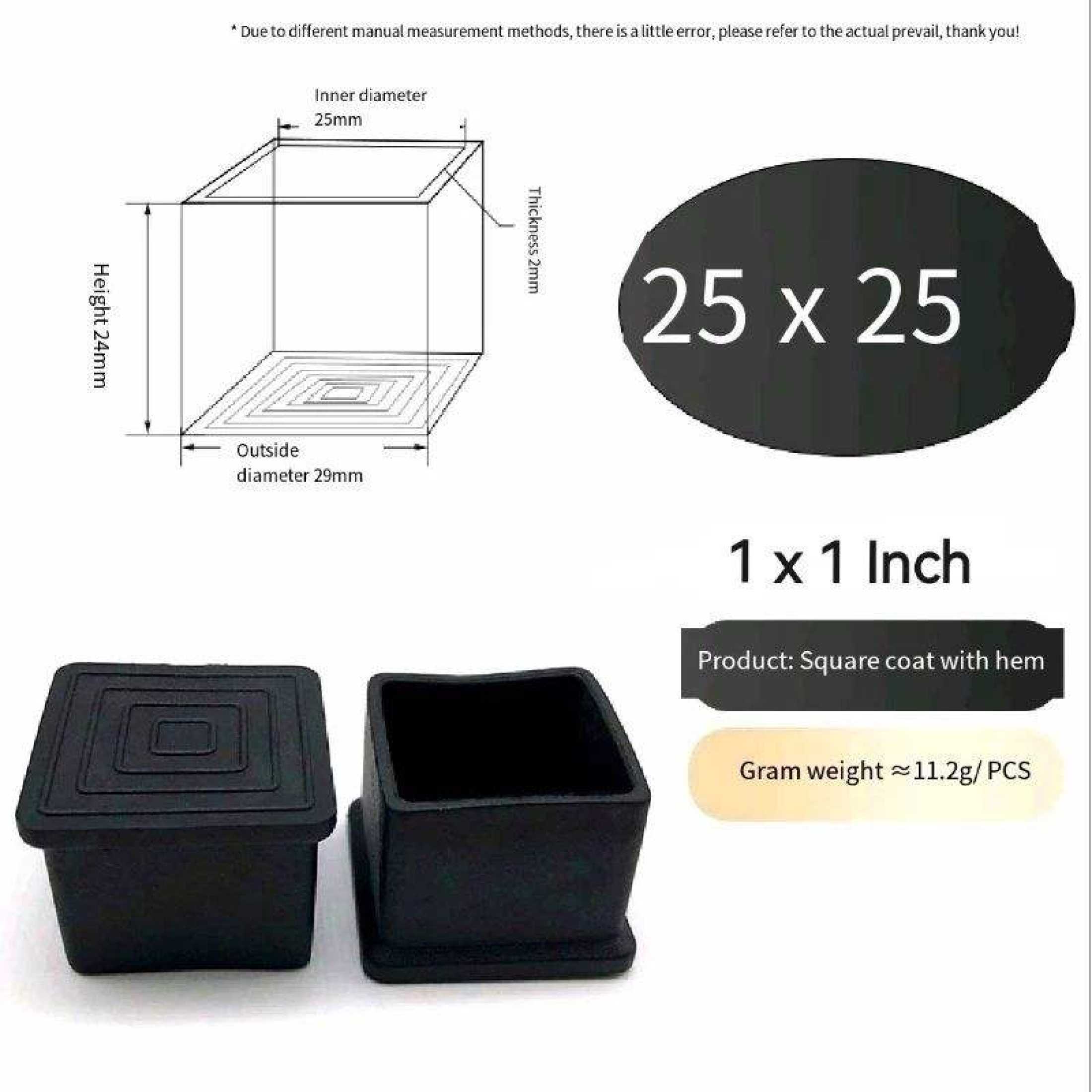 Rubber Footing Tubular Square/Round Rectangular for Chair Table ...