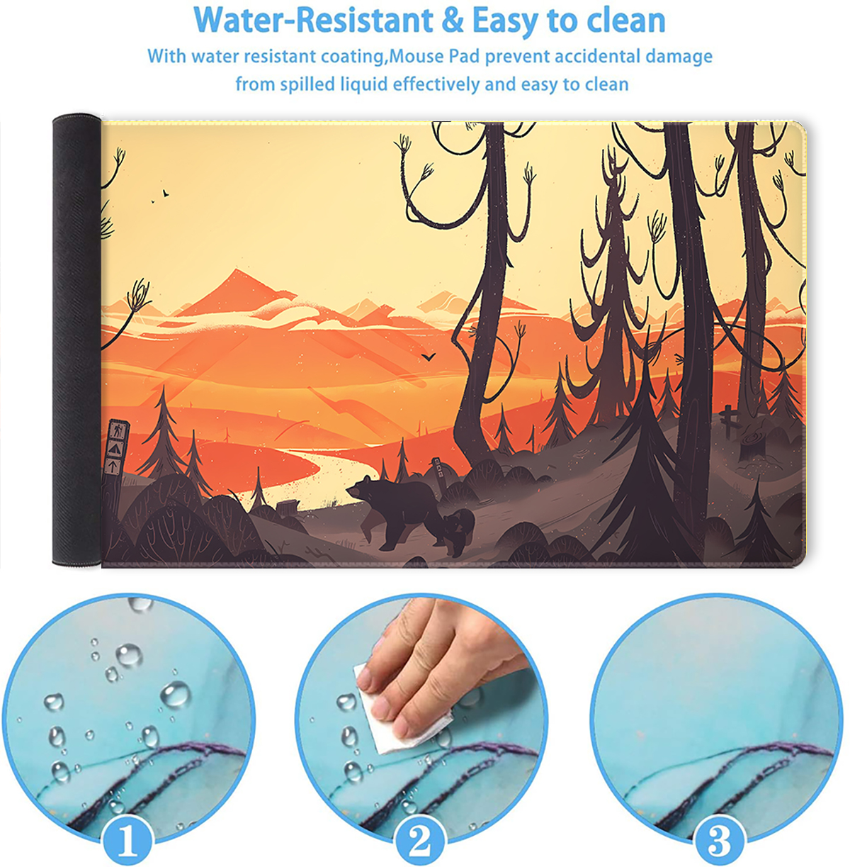 Giant Mouse Pad - Artwork wilderness Extended Game Mousepad Large ...