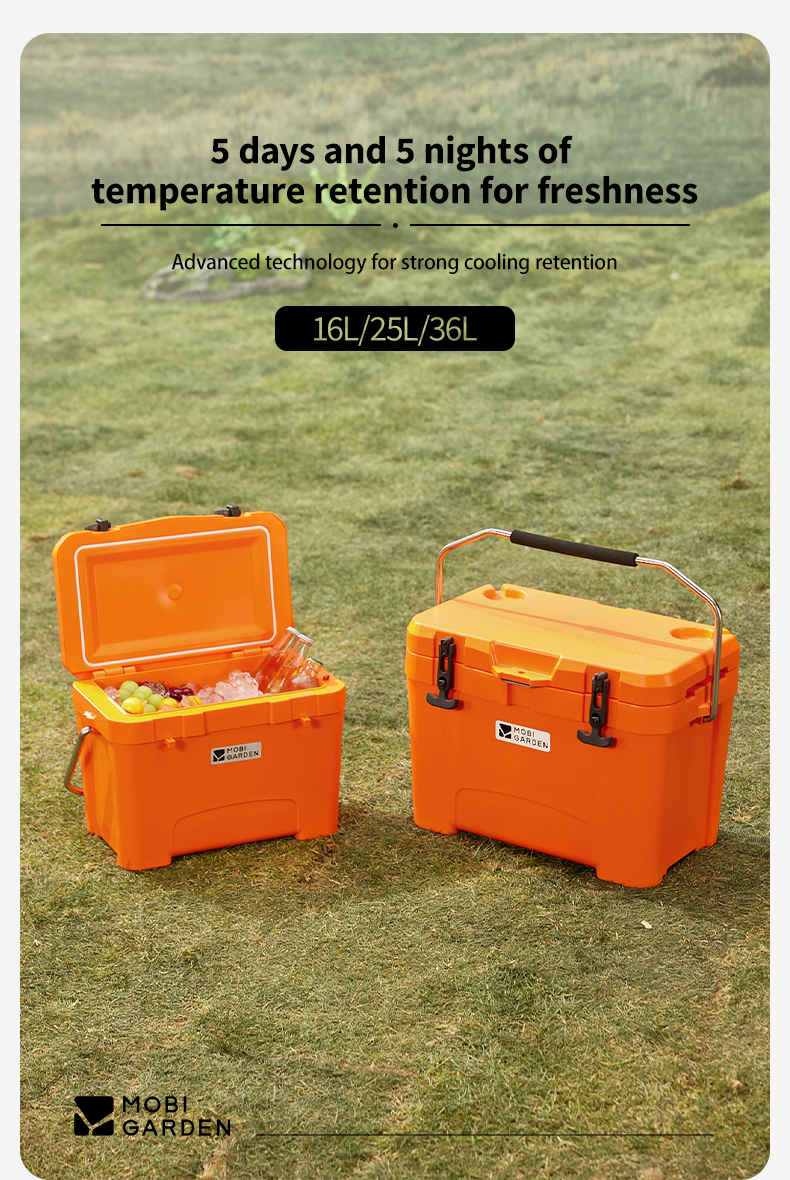 MOBI GARDEN Camping Cooler Box Ice 16L/25L/36L Car Portable Camping ...