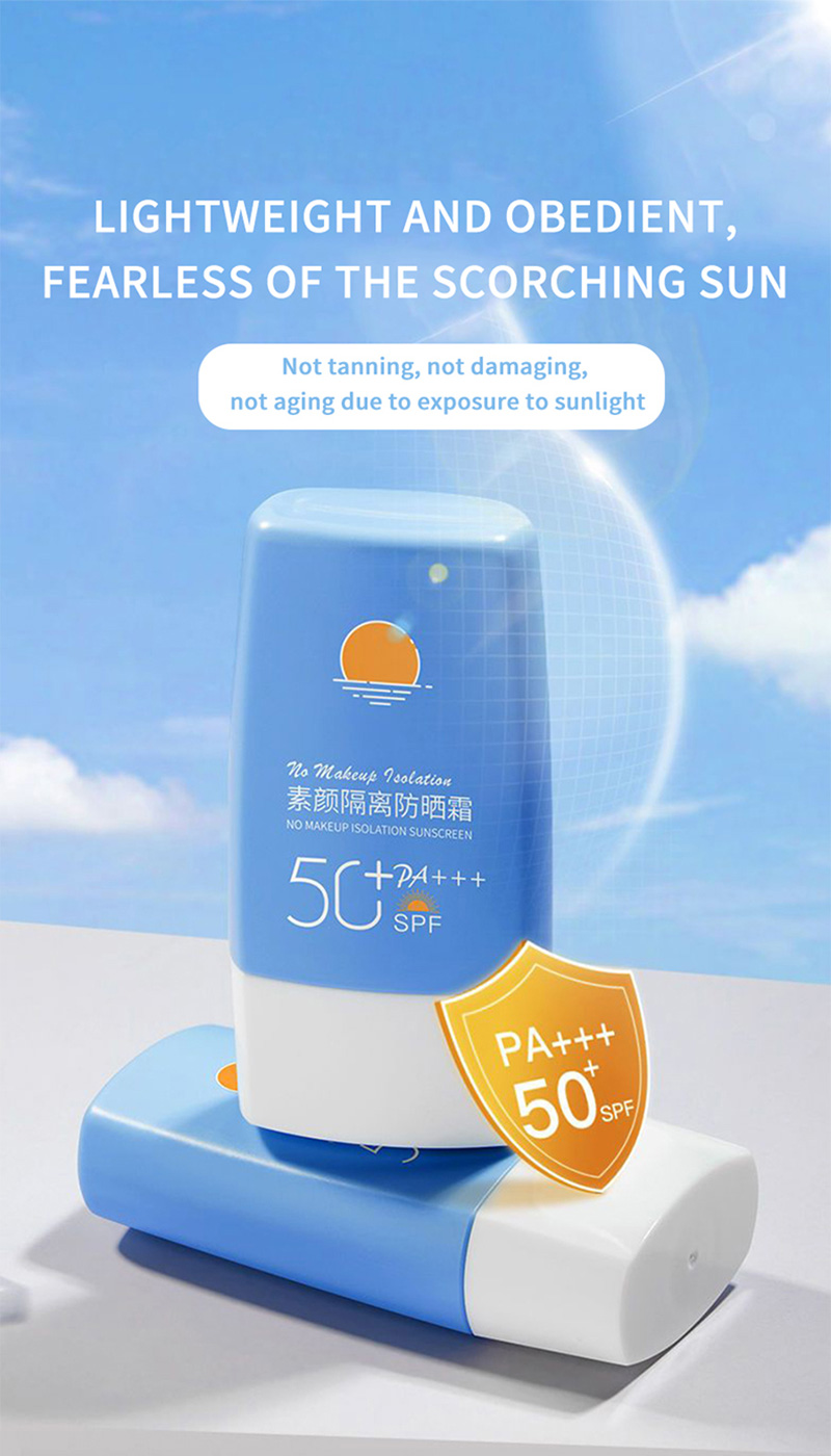 Isolation sunscreen, anti UV makeup, three in one sunscreen, refreshing ...