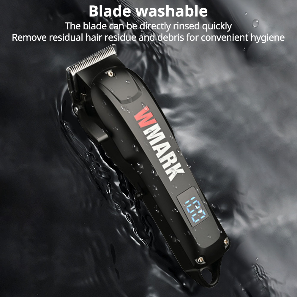WMARK Hair Clipper NG-1005 Oil Head Electric Clippers Rechargeable Hair ...