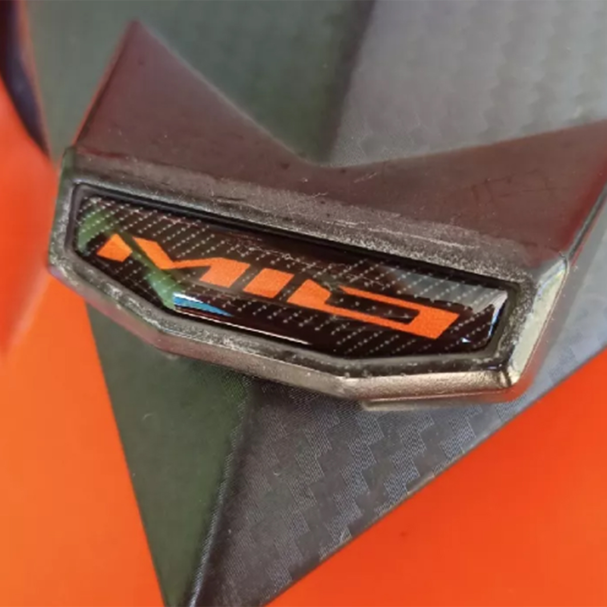 Yamaha mio emblem logo front resin stikcer for motorcycle mio sporty ...