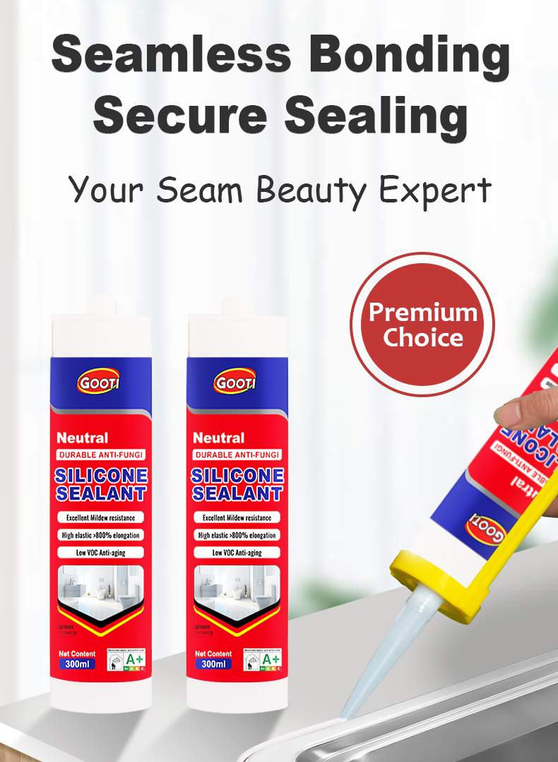 【Buy 2 Free Gun】300ML Waterproof Silicone Sealant Glass Sealing Glue ...