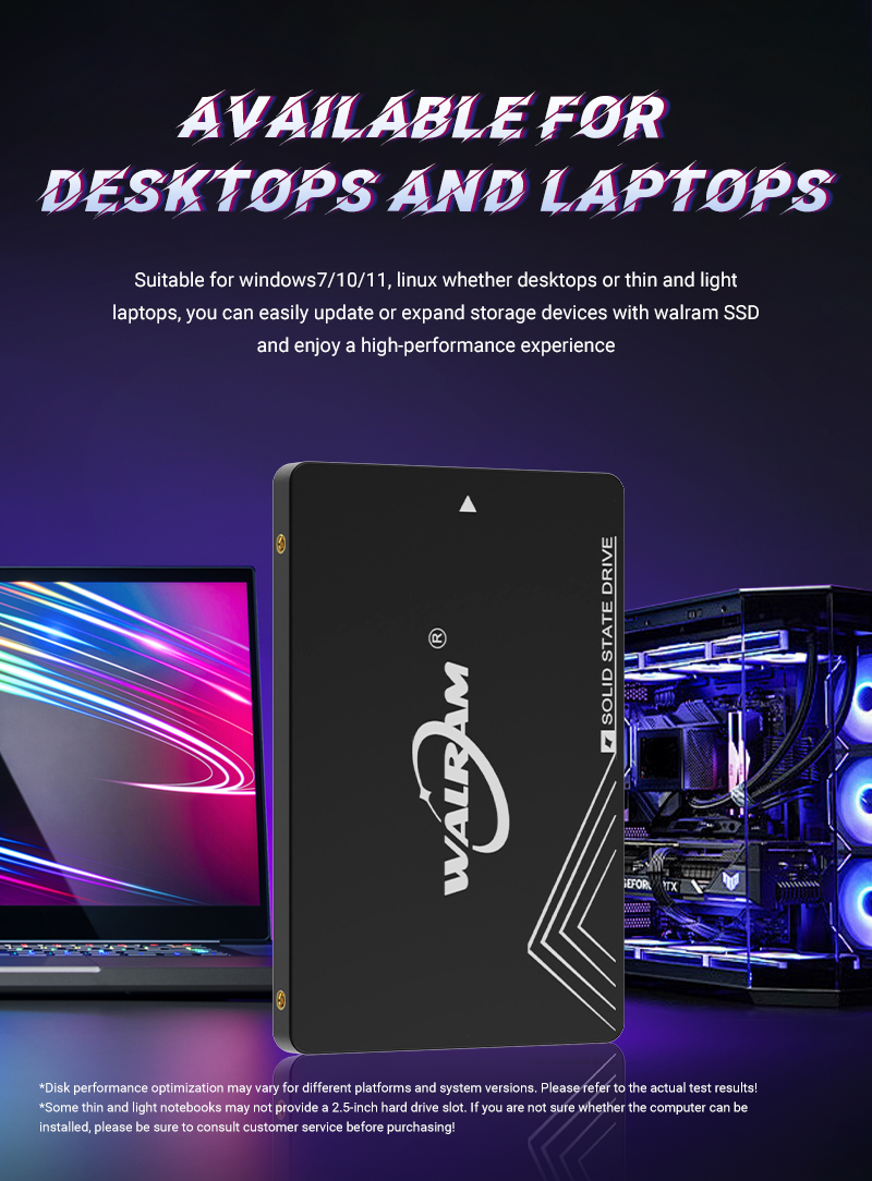 Walram 2.5 SATA3 SSD 120GB 128GB 256GB 512GB Internal Solid State Drive ...
