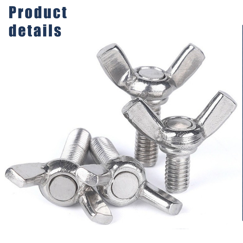 [RL] Wing Nut With Screw Set Butterfly Nuts Screws Sus 304 Stainless ...