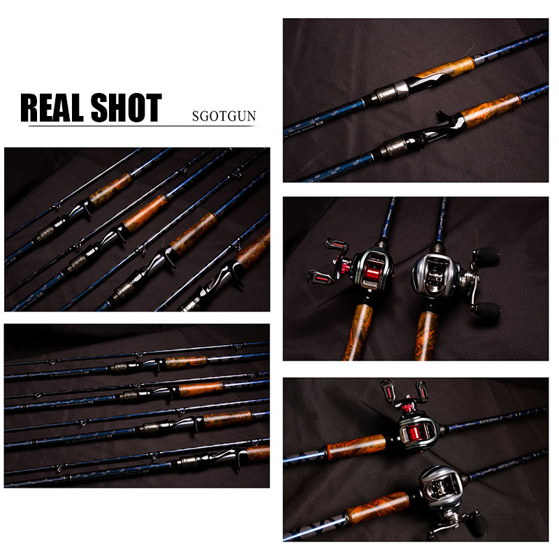 【TRAINFIS】H/XH/XXH Action Fishing Rod 20KG Drag Full Solid Carbon Tip ...