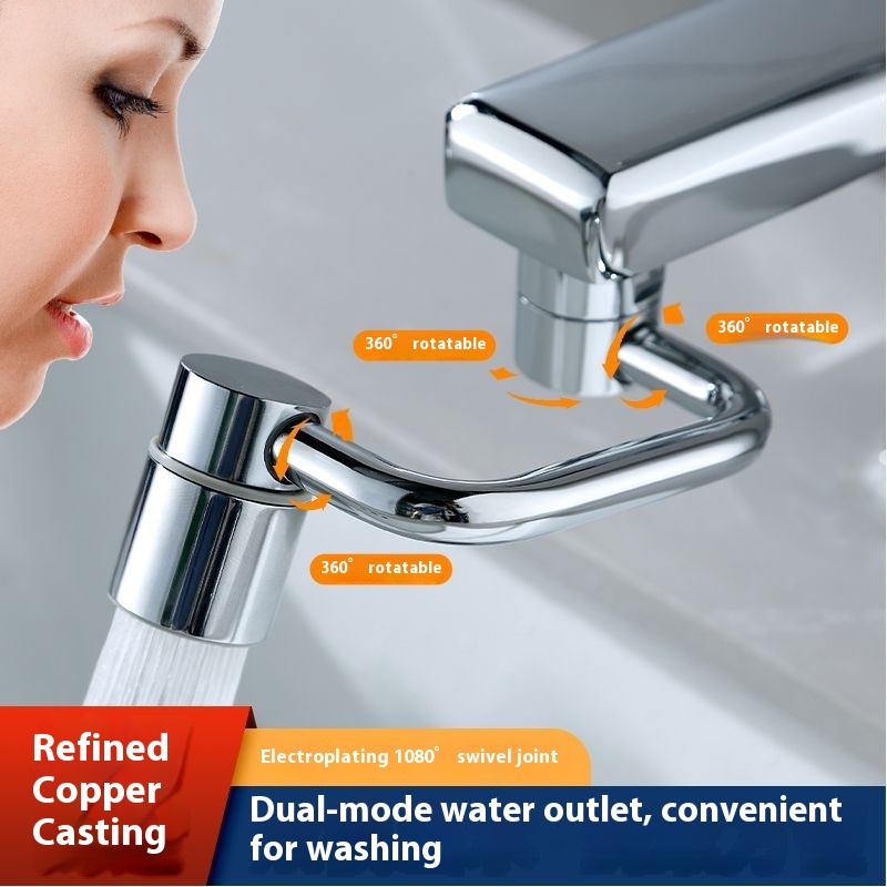 Mechanical universal faucet extension extended splash nozzle Wash basin ...