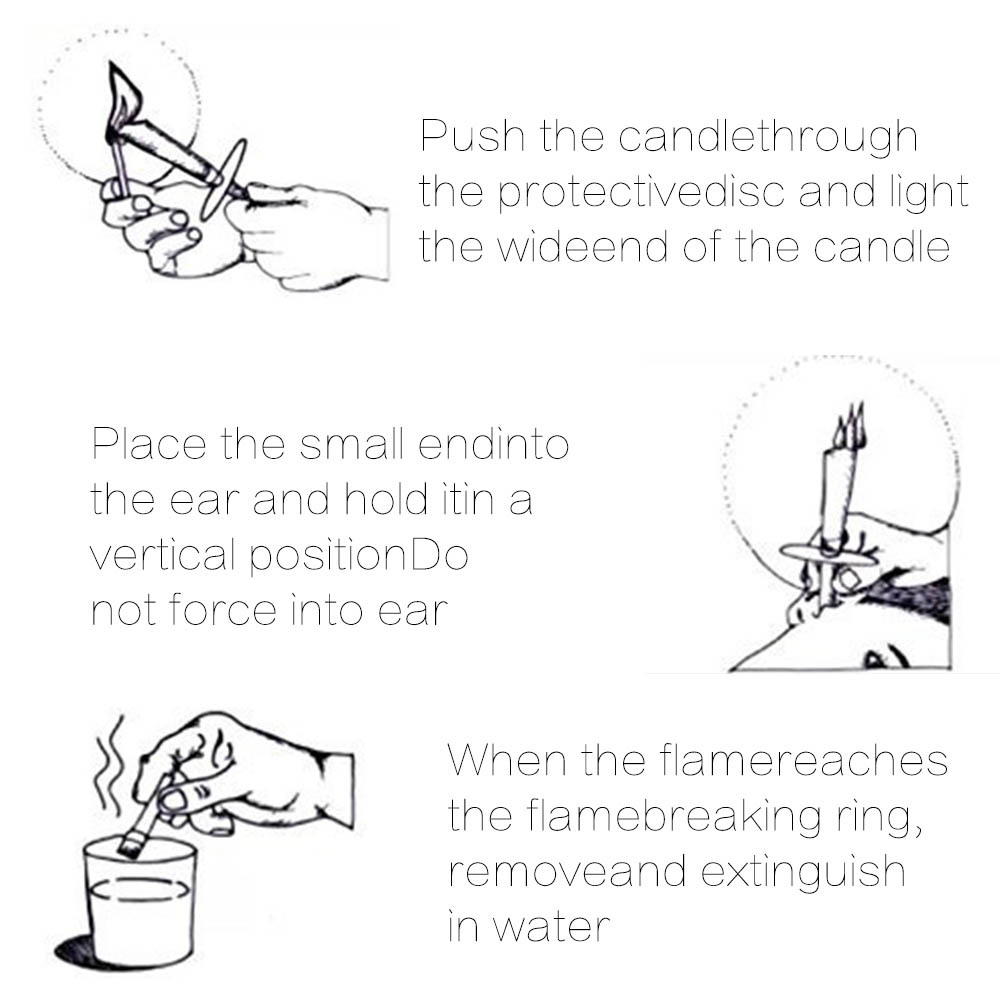5pairs Ear Candle Ear Candling Therapy Ear Treatment Ear Wax Removal ...
