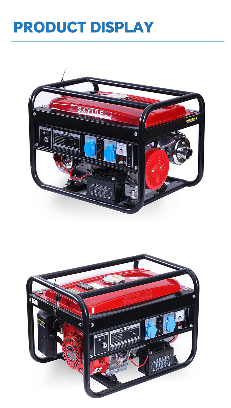 4kw Generator For Home Gasoline Generator 220V/60HZ Outdoor Small ...