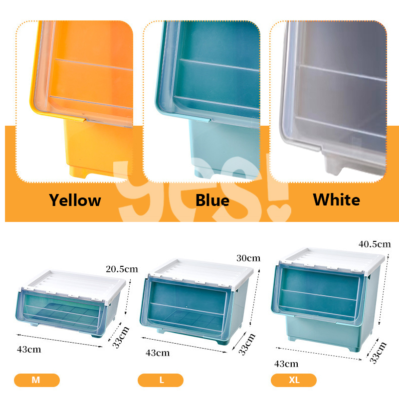 Flip Top Storage Box Organizer with Wheel Organizer storage ...