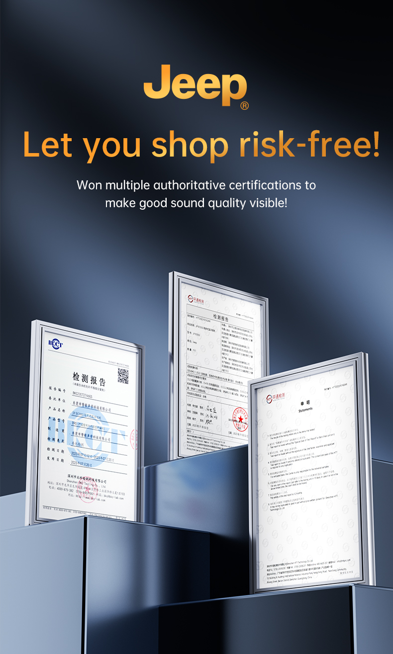 Jeep EC033 Open Ear Earphones Bluetooth 5.4 HiFi Sound HD Calls ...