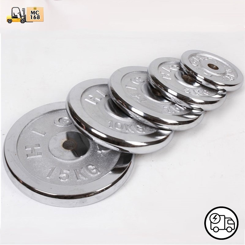 Dumbbell Barbell Gym Plates 2/2.5/5/7.5/10/15KG York Chrome Dumbbell ...