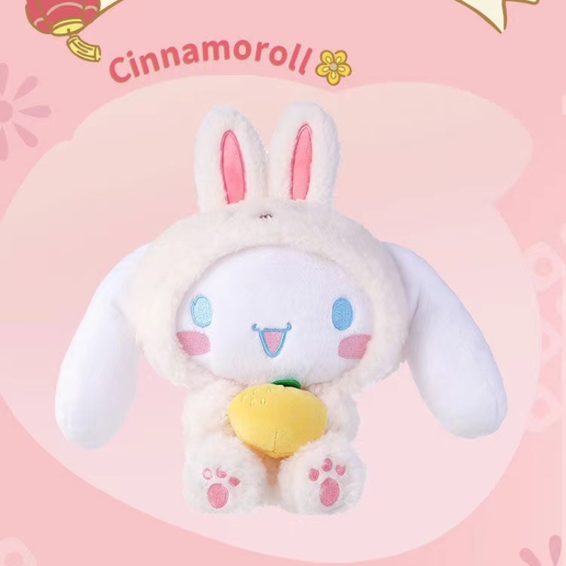 Miniso TOPTOY Sanrio Cross-Dressing Rabbit Sitting Doll Plush Doll ...