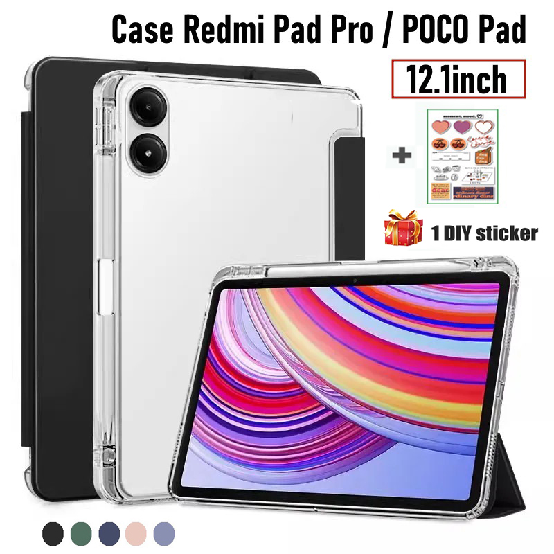 RedMi Pad Pro 12.1inch Case POCO Pad 5G With Pen Slot Magnetic ...
