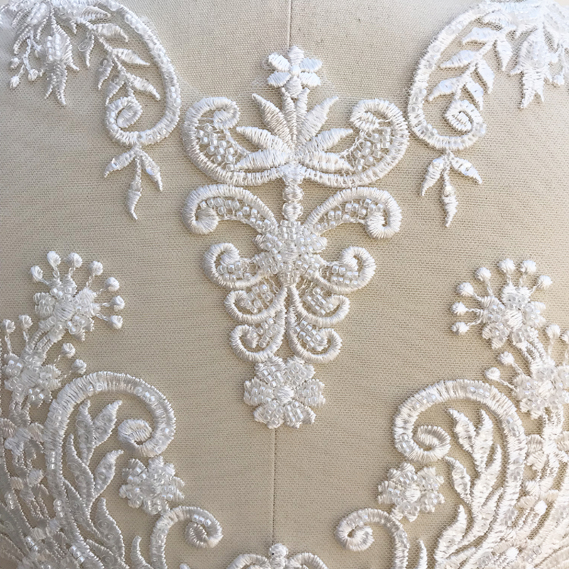 1Piece French Lace Patch For Wedding Dress Applique DIY Bridal ...