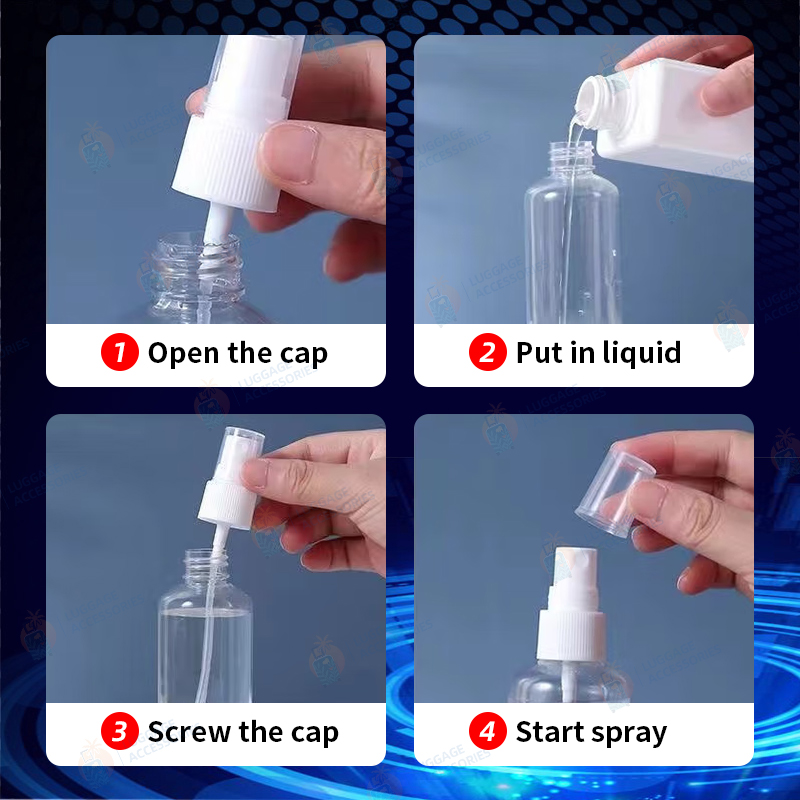 30ML/50ML/100ML Alcohol Spray Bottle Atomizer Nano Mist Refillable For ...