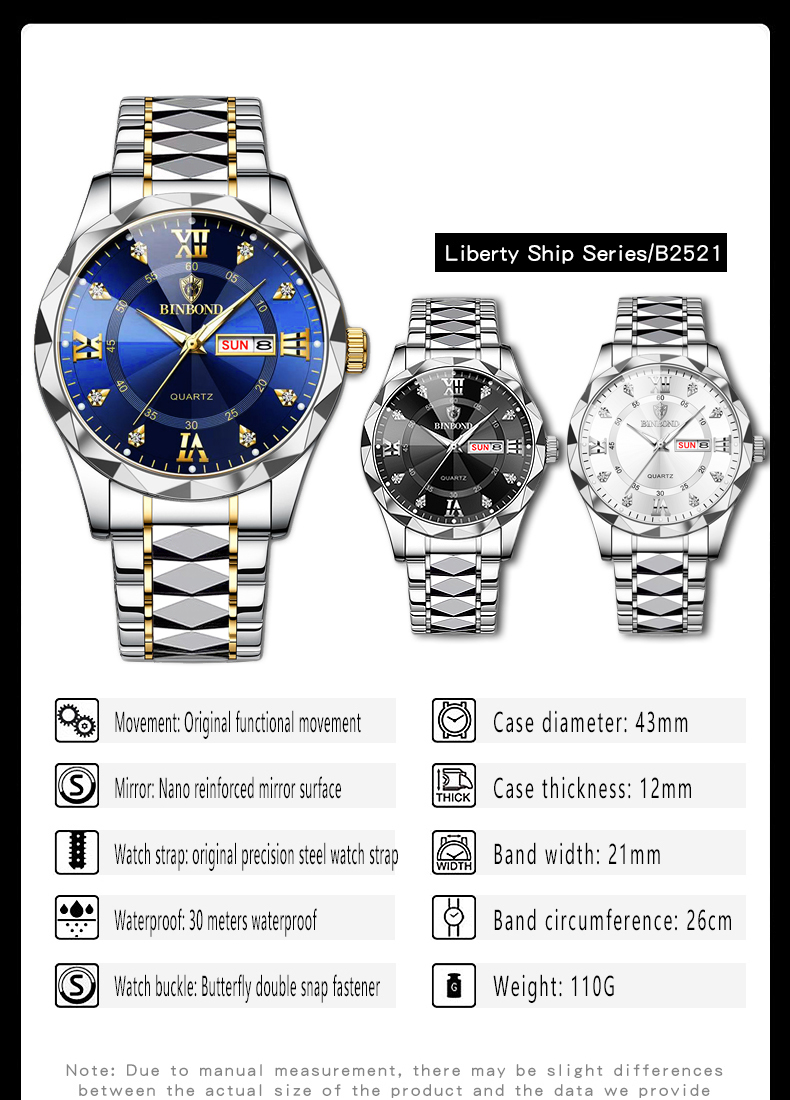 Watch For Men Waterproof Original With Box Relo Watch Strap Luminous ...
