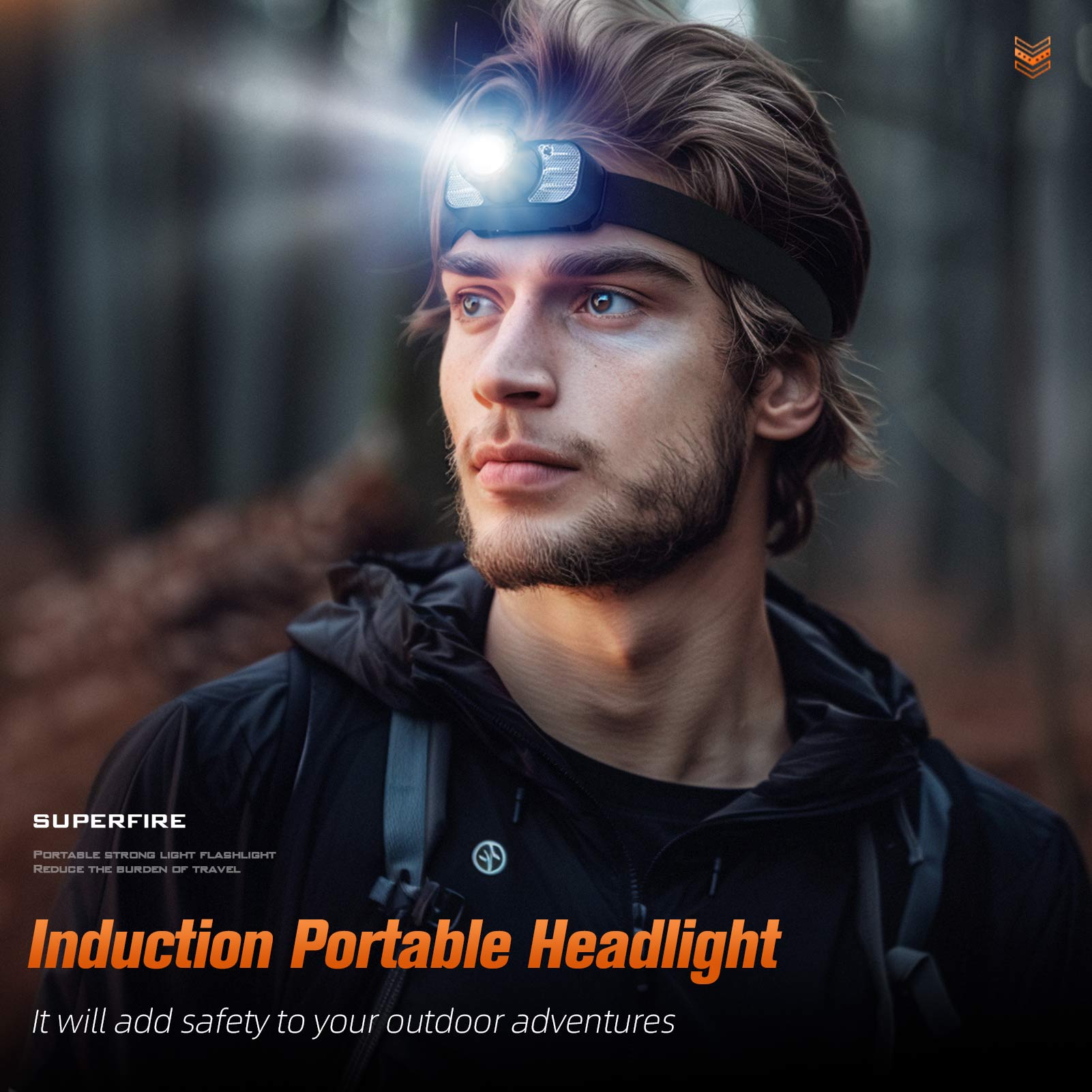 SUPERFIRE HL80 Rechargeable Headlamp Zoom Lens Mini Super Bright LED ...