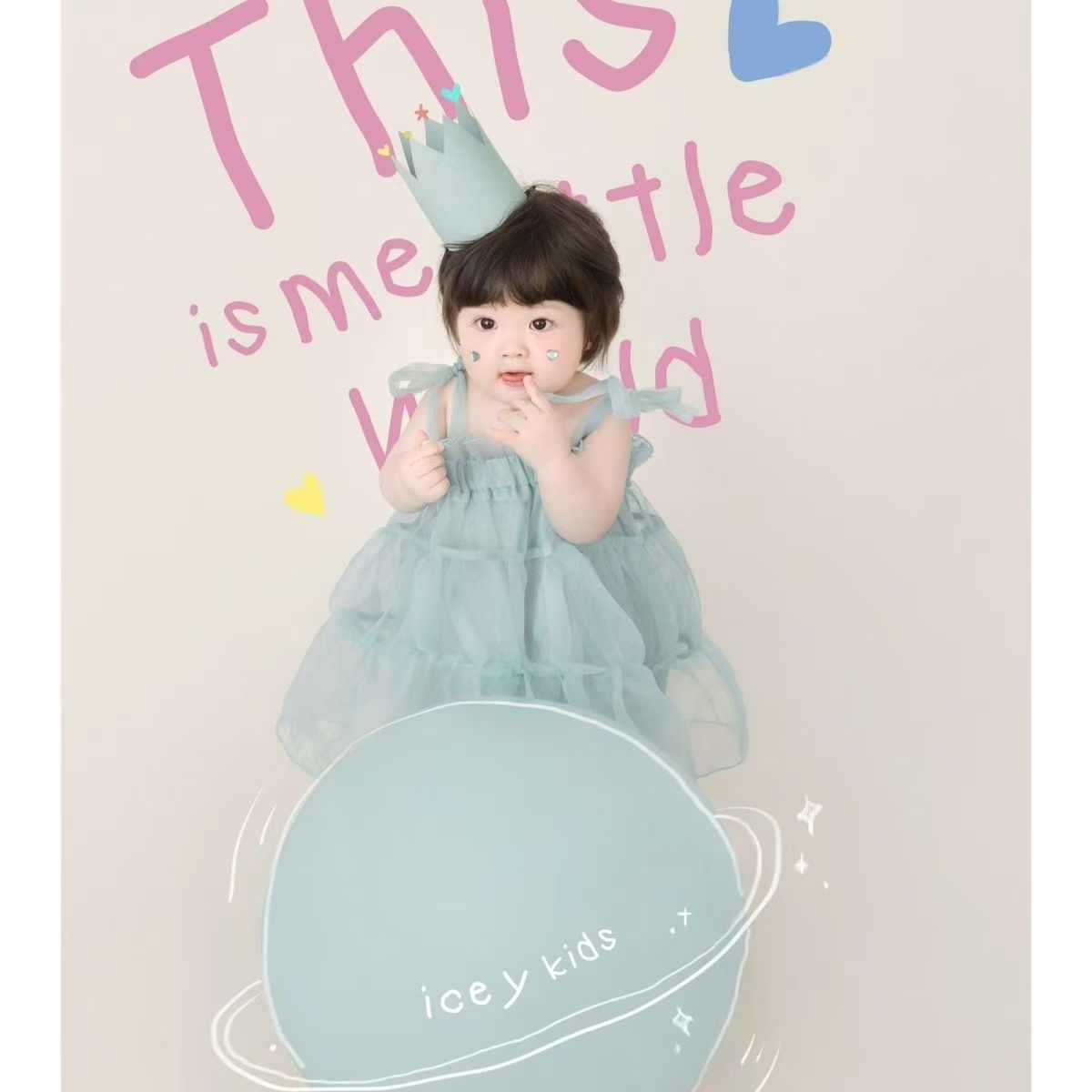 Fairy Dress Light Green Cute Fluffy Gauze Dress Baby Girls Sling Dress ...