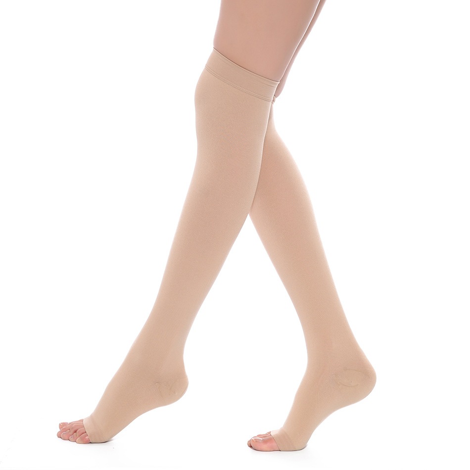 Varicose Veins Socks Compression Stocking Below Knee Closed Toe 30 ...