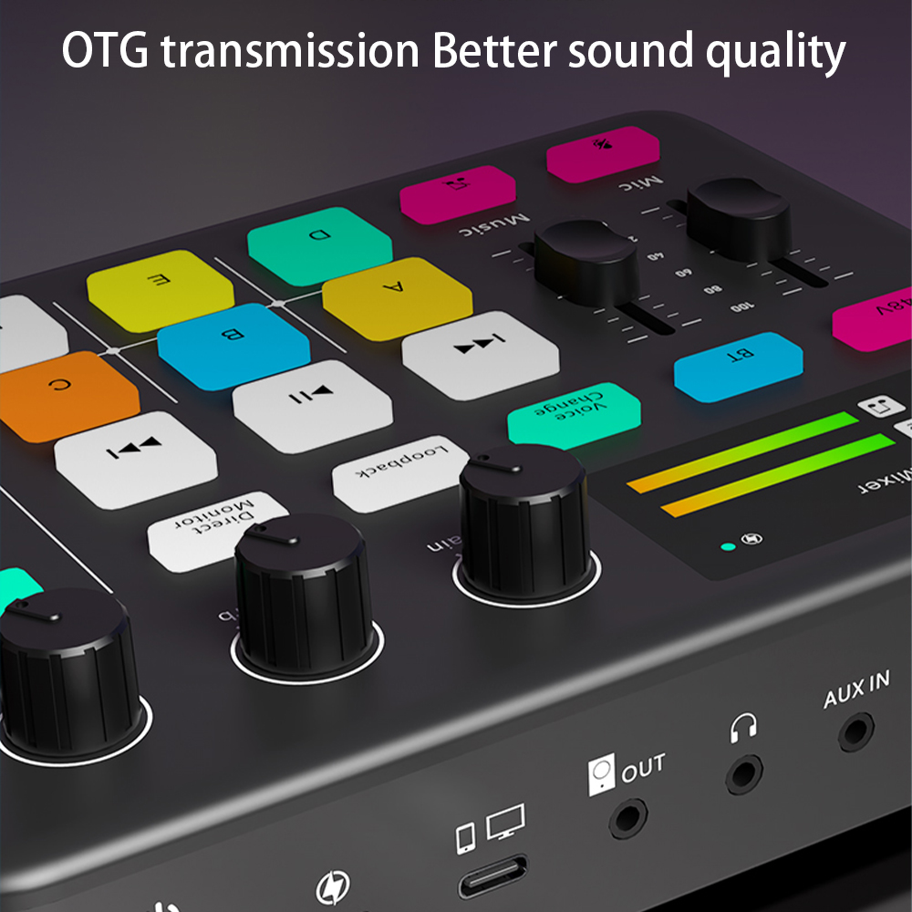 Kusky WM8 USB mic Xlr Dynamic mic with G1 Sound Card Audio Mixer for ...