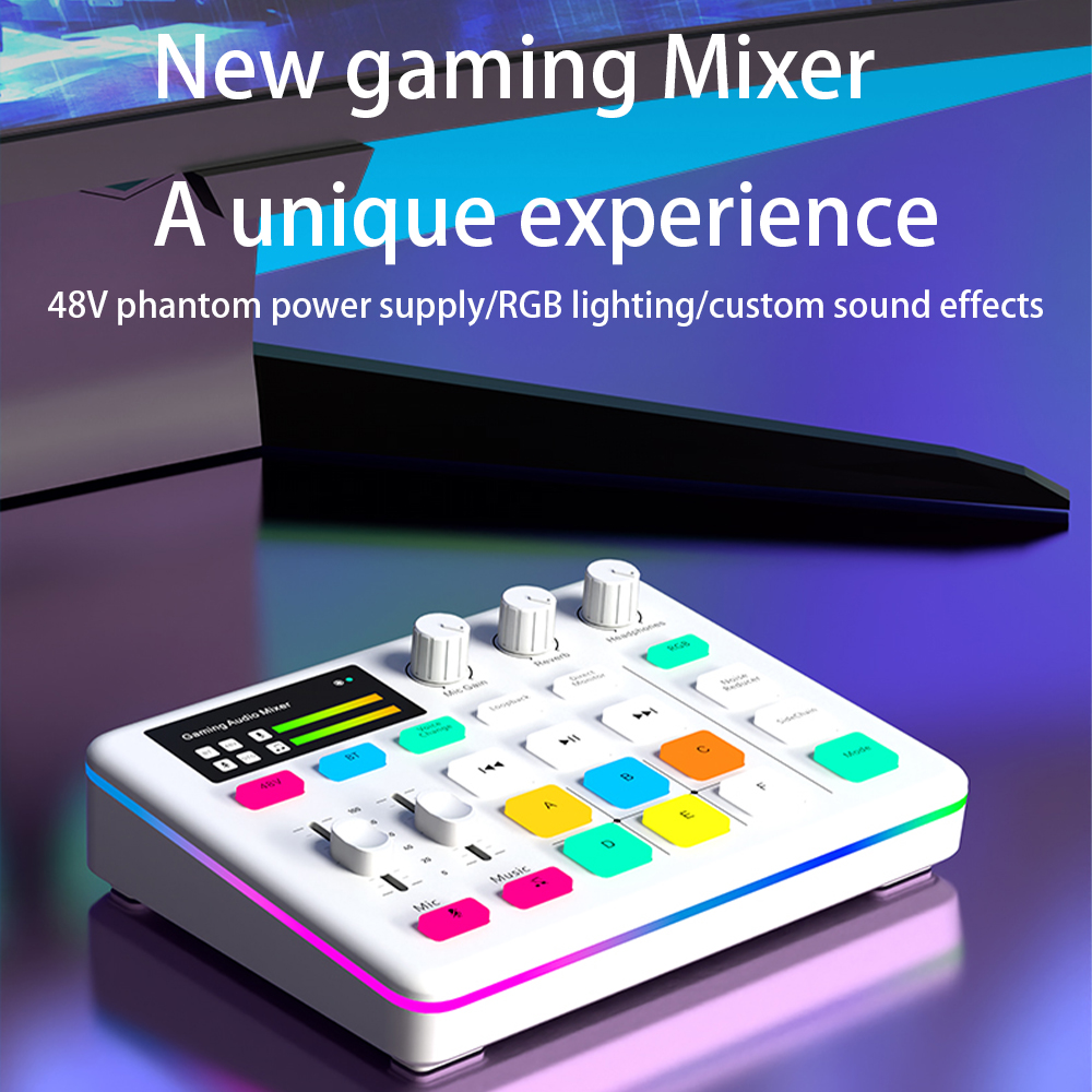 Kusky WM8 USB mic Xlr Dynamic mic with G1 Sound Card Audio Mixer for ...