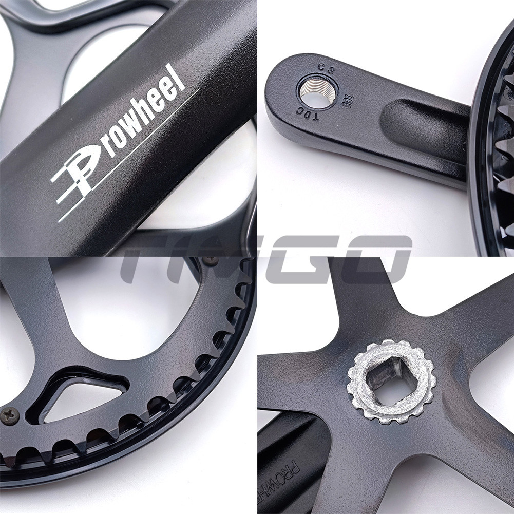 Prowheel Fixie Folding Road Bike 1x Speed Crankset 52T Single Cahinring ...