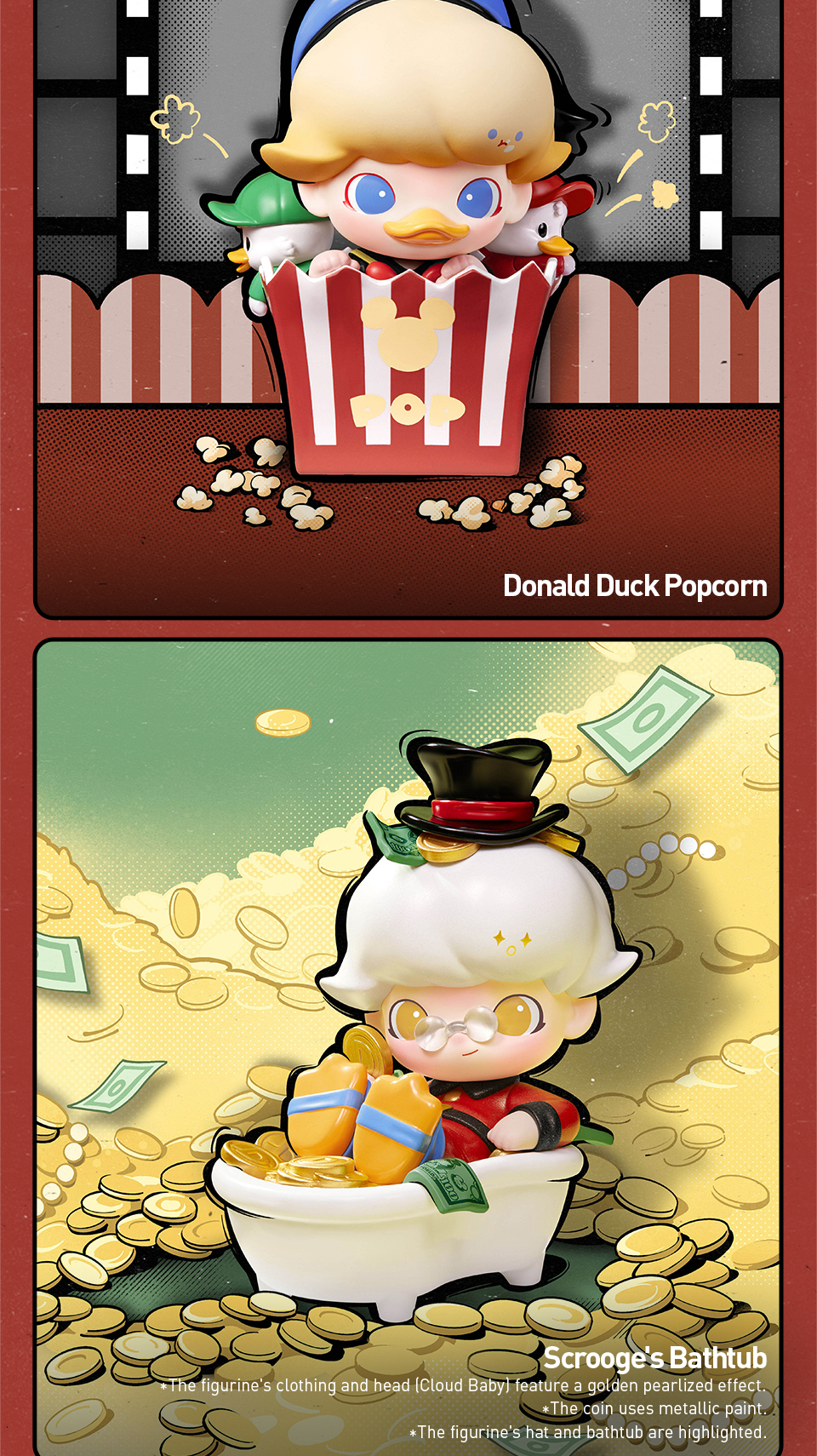 POP MART DIMOO WORLD × DISNEY Series Figures Blind Box Action Toys ...