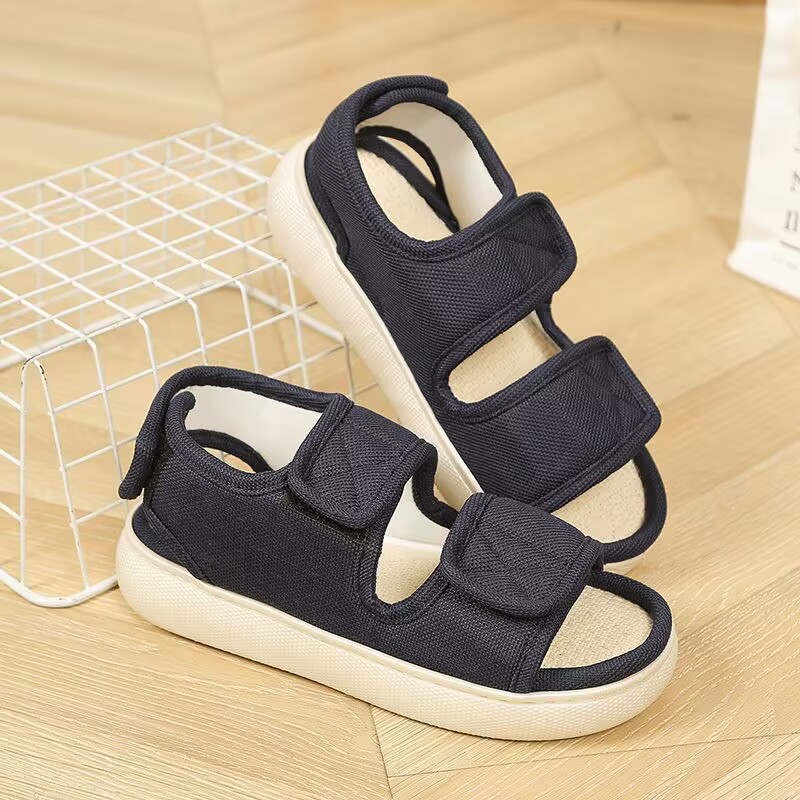 Summer dew toe diabetic shoe female foot swollen feet wide magic stick ...