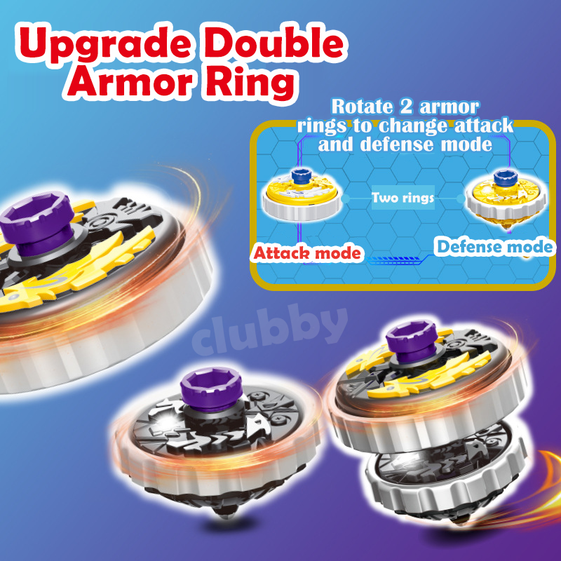 Beyblade x metal spinner burst Luminous Launcher Variable Ring Battle ...