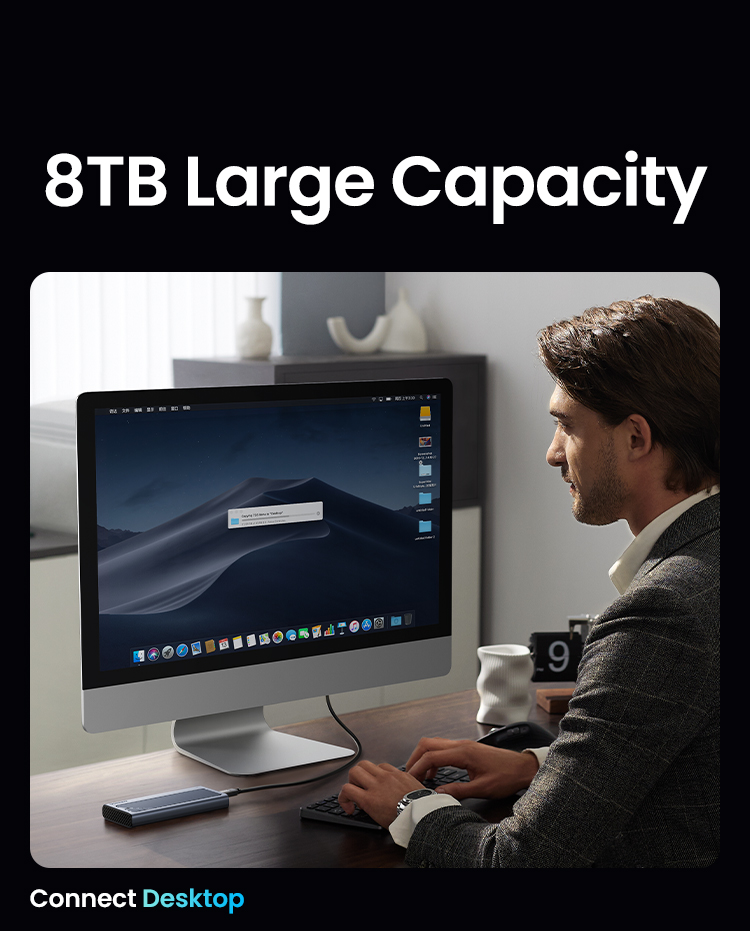 UGREEN 40Gbps M.2 NVME SSD Enclosure Computer Adapter USB 4 NVMe ...