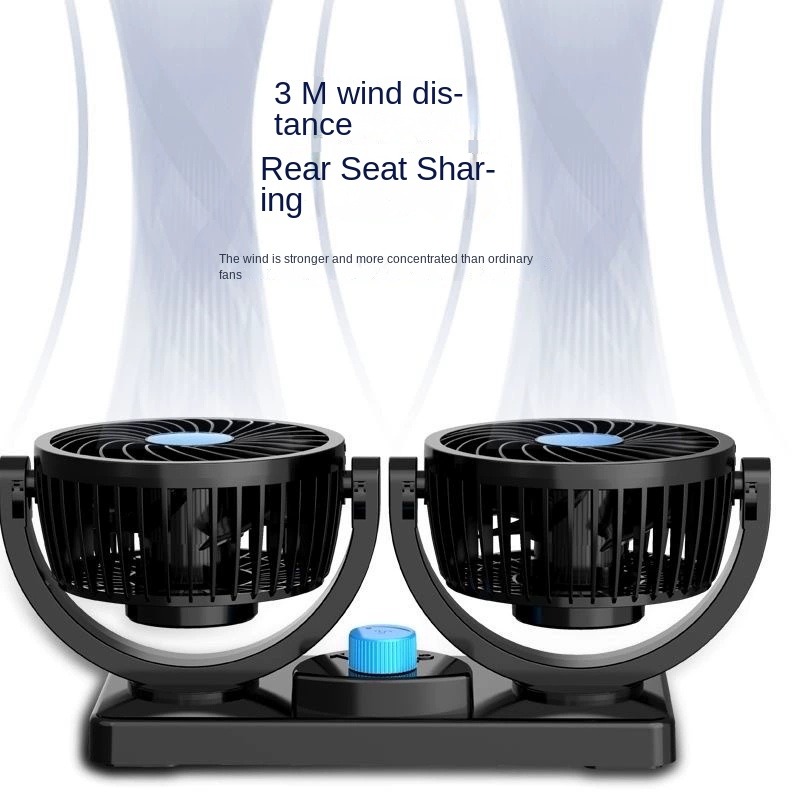 Car Mounted Fan 12v24v, Large Truck Van, High Wind Power, Car Interior ...