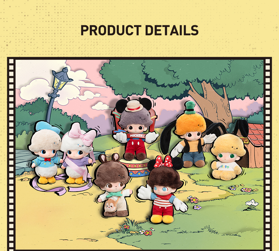 POP MART DIMOO WORLD X DISNEY Series-Vinyl Plush Keychain Blind Box ...