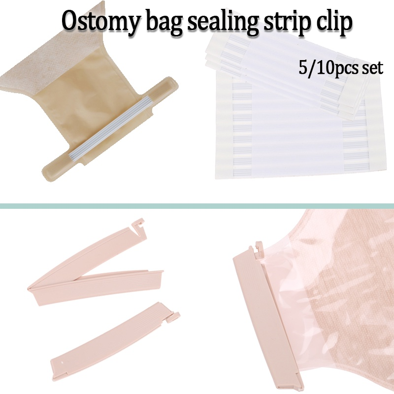 Reusable One-piece two-piece Colostomy bag Universal Sealing Strip and ...