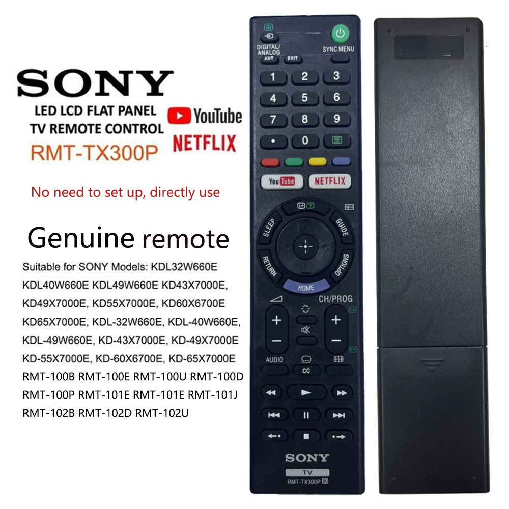 Universal Remote Control Genuine SONY LED LCD TV Remote Control 4K HD ...
