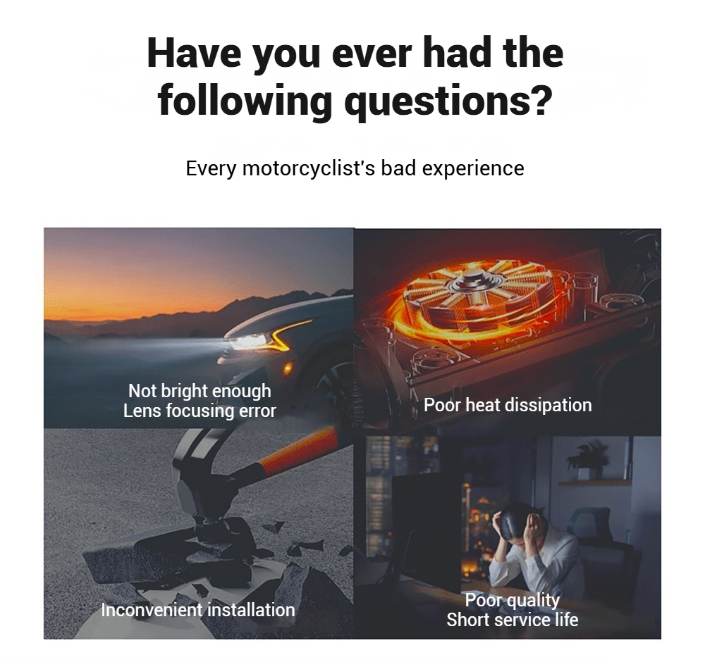 PECHAM Three Modes Mini Driving Lights V7 Night Driving Lights 6000LM ...