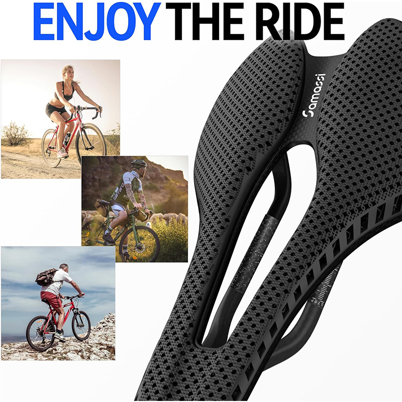 Bike 3D MTB Saddle Seat 3D Printed Saddle Ultralight Carbon Fiber Road ...