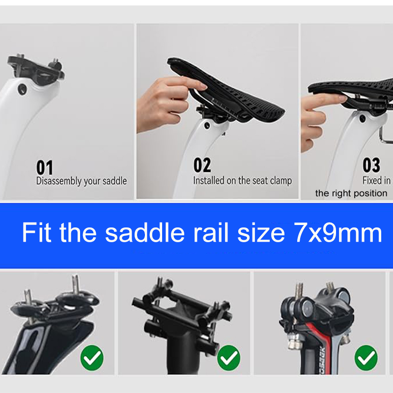 Bike 3D MTB Saddle Seat 3D Printed Saddle Ultralight Carbon Fiber Road ...