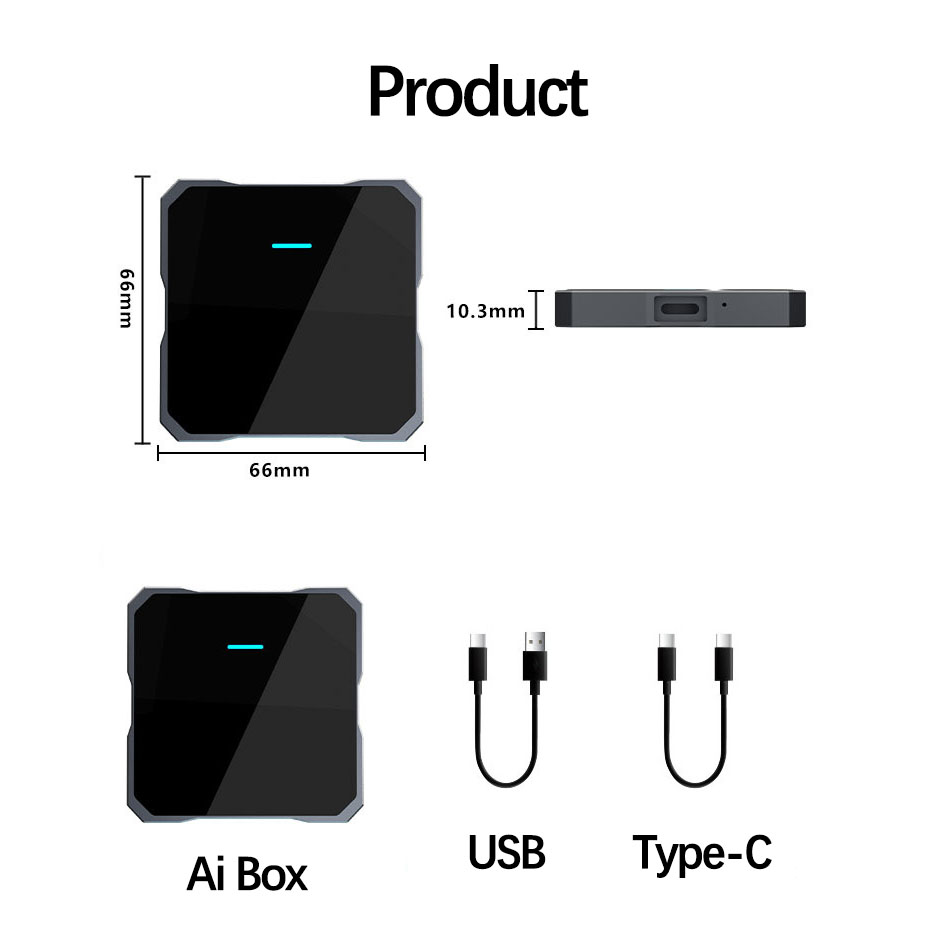 Smart CarPlay Ai Box 3in1 Android 12 TV Box Wired To Wireless CarPlay ...