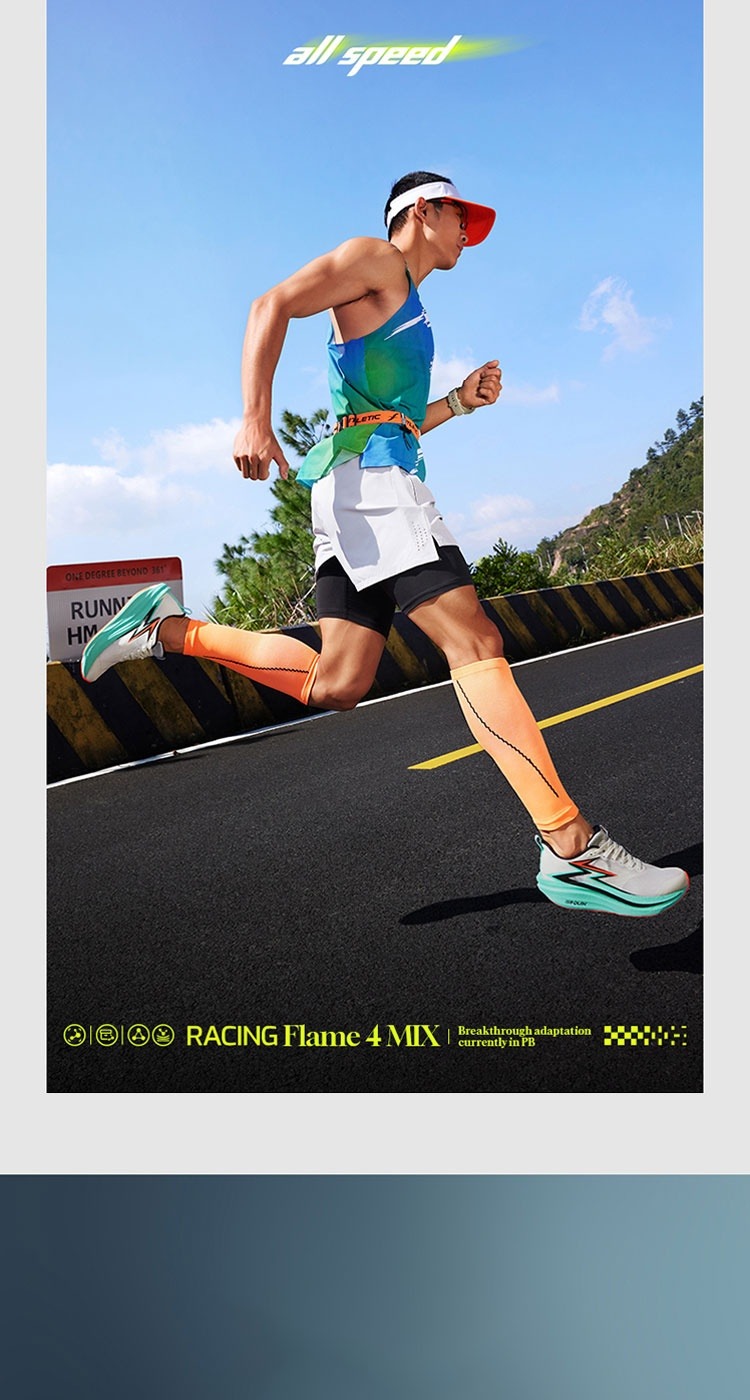 361Degrees Flame 4 Mix Men Running Shoes Breathable Heat-dissipating ...