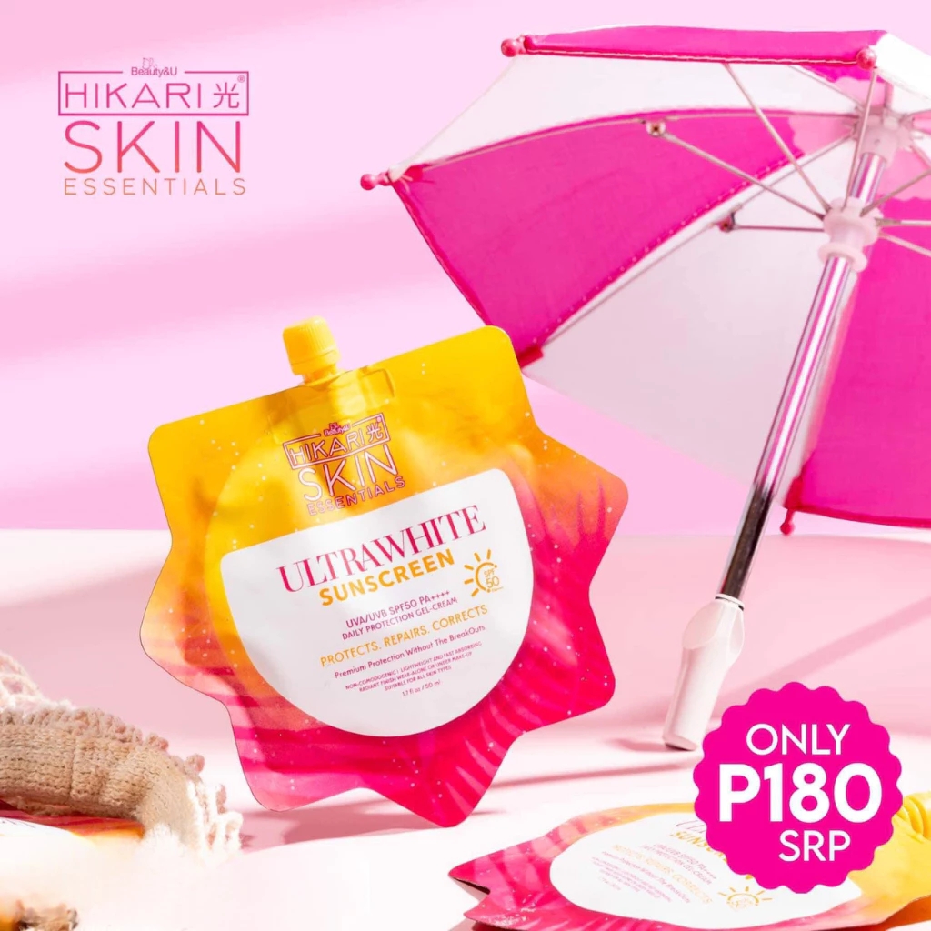 HIKARI Sunscreen Sunblock Cream Ultra White Sun Screen Sukee Whitening ...